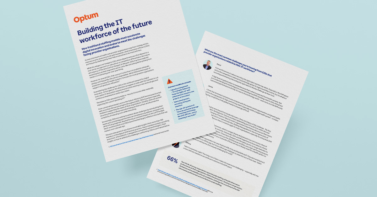 Building the Future IT Workforce in Health Care | Optum